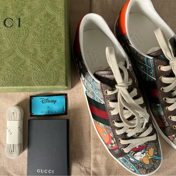 Gucci | Shoes | New Gucci Disney X Gucci Ace Huey Dewey And Louie ...